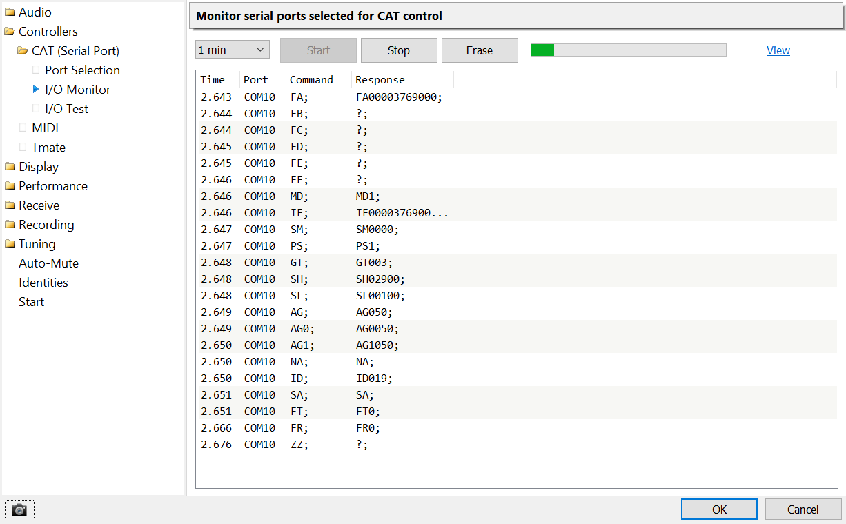 Serial Port (CAT) - Connecting via CAT Configuration